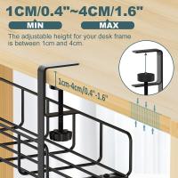 China Under Desk Cable Management Tray Steel Mesh Cable Organizer for Storage Holders Racks for sale
