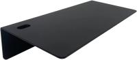 China Stylish Matt Black Wall Mount Floating Metal Wall Shelf Bracket for Easy Installation for sale
