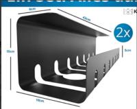 China Functional Design Powder Coating Cable Duct Tray for Under Desk/Table Cable Management for sale