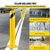 China 4.5 Inch Diameter Steel Pipe Safety Bollard 48 Inch Height Bollard Post for sale