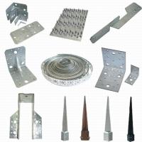 China White Zinc Plating Stamped Joist Wooden Building Connector Furniture Triple Connectors for sale