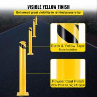 China 4.5 Inch Diameter Steel Pipe Safety Bollard 48 Inch Height Bollard Post for sale