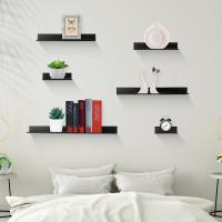 China Black Floating Shelves Bathroom Shelves Bracket Wall Mounted, 16