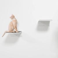 China Triangle Bracket Metal Cat Shelf Wall Mounted for Curved Cat Bed Furniture and Resting for sale