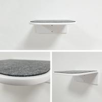 China Triangle Bracket Metal Cat Shelf Wall Mounted for Curved Cat Bed Furniture and Resting for sale