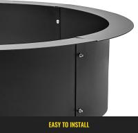 China Fire Pit Insert for DIY Campfire Ring Heavy Duty Solid Steel Construction for Outdoor for sale