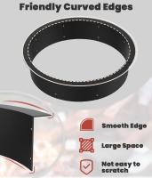 China 40 Inch High Carbon Steel Fire Pit Ring Insert for DIY Outdoor Wood Burning in Garden for sale