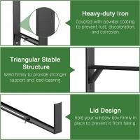 China Versatile Wall Mounted Planter Box Bracket for Patio Rail Planters and Bird Feeders for sale