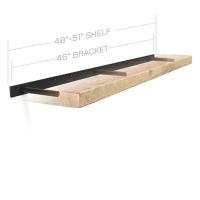 China Stainless Steel Hidden Metal Floating Wall Mounted Shelf Brackets for Durability for sale