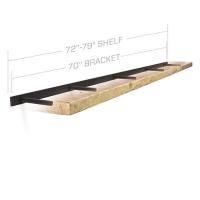 China Stainless Steel Hidden Metal Floating Wall Mounted Shelf Brackets for Durability for sale