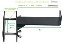 China Outdoor Hanging Brackets for 6 Inch Planter Boxes Heavy Duty Iron Black Mounting Bracket for sale