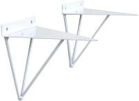China Industrial Mid Century Modern Wall Shelf Support with Powder Coating Hairpin Brackets for sale
