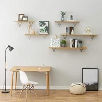 China Industrial Mid Century Modern Wall Shelf Support with Powder Coating Hairpin Brackets for sale
