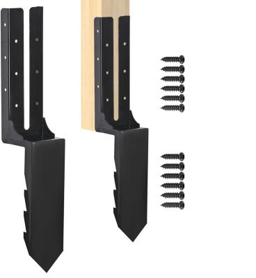 China Metal Frame Fence Post Anchor for Heavy Duty Repair of Tilted or Broken Wooden Posts for sale