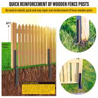 China Metal Frame Fence Post Anchor for Heavy Duty Repair of Tilted or Broken Wooden Posts for sale
