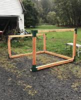 China Plating Wood Frame Bracket for Heavy-Duty Deck Edge Work Bench Support Standalone for sale