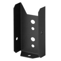 China ISO9001 Rohs CE 16949 Black Deck Rail Bracket Connectors for Pergola Wood Post Base for sale
