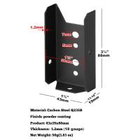 China ISO9001 Rohs CE 16949 Black Deck Rail Bracket Connectors for Pergola Wood Post Base for sale