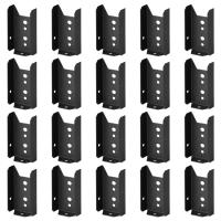 China ISO9001 Rohs CE 16949 Black Deck Rail Bracket Connectors for Pergola Wood Post Base for sale