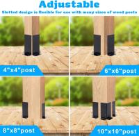 China Post Anchor Base for Thick Wood Fence Post Decking and Mailbox Mount Ideal for Pergola for sale