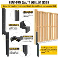 China Fence Post Repair Kit, Steel Fence Post Repair Stakes, Fence Post Anchor for Fence Post Support,Fence Post Stabilizer for sale