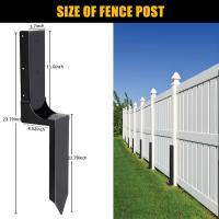 China Fence Post Repair Kit, Steel Fence Post Repair Stakes, Fence Post Anchor for Fence Post Support,Fence Post Stabilizer for sale