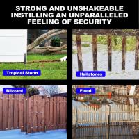 China Powder Coated Fence Post Repair Kit for Reinforcing and Fixing Broken Wooden Posts for sale