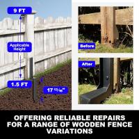 China Powder Coated Fence Post Repair Kit for Reinforcing and Fixing Broken Wooden Posts for sale