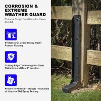 China Powder Coated Fence Post Repair Kit for Reinforcing and Fixing Broken Wooden Posts for sale