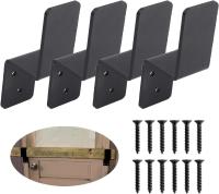 China Standard 2x4 Door Barricade Brackets for Heavy Duty Steel Drop Open Bar Security Lock for sale