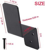 China Standard 2x4 Door Barricade Brackets for Heavy Duty Steel Drop Open Bar Security Lock for sale