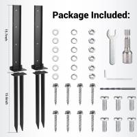 China Fence Post Anchor Kit, Heavy Duty Steel Fence Post Repair Stakes, Fence Post Anchor Ground Spike for sale