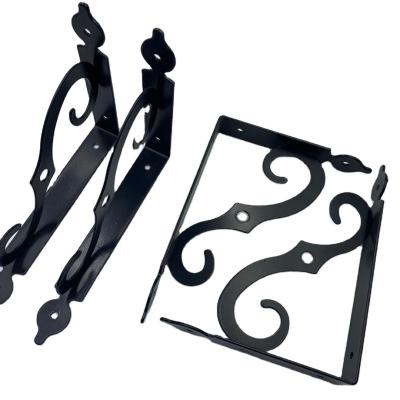 China Outdoor and Indoor Metal Wall Mount Hanging Plant Bracket for Decorative Arrangements for sale