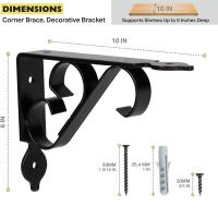 China Outdoor and Indoor Metal Wall Mount Hanging Plant Bracket for Decorative Arrangements for sale
