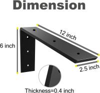 China Countertop Support Bracket 2 Pack Heavy Duty Hidden Bracket 12
