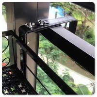 China Heavy Duty Iron Flower Box Wall Mounting Hooks for Universal Window Box Brackets for sale