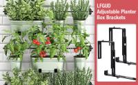 China Heavy Duty Iron Flower Box Wall Mounting Hooks for Universal Window Box Brackets for sale