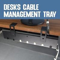China Living Room Office Under Desk Storage Organizer with Clamp Cable Organizer Table Desk for sale
