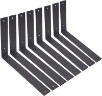 China Standard Zinc Plating Metal Shelf Bracket with 5mm Thickness and Screws Included for sale
