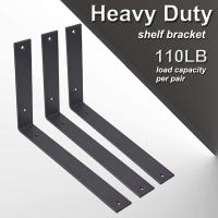 China Standard Zinc Plating Metal Shelf Bracket with 5mm Thickness and Screws Included for sale