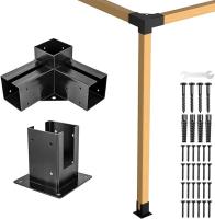 China Elevated Wood Stand Kit with Carbon Steel Pergola Post Bracket and Extension Brackets for sale