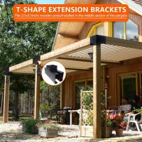 China Elevated Wood Stand Kit with Carbon Steel Pergola Post Bracket and Extension Brackets for sale