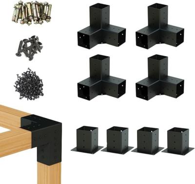 China Powder Coated Woodworks Pergola Bracket Hardware Kits for Gazebos and Patio Pergolas for sale