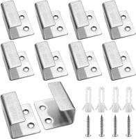 China 40x35mm Stainless Steel U-shaped Tile Bracket Wall Hook for Wall Display Black Silver for sale