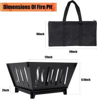 China Outdoor Portable Iron Fire Pit Log Stove with Dacromet Electrophoretic Paint Coating for sale