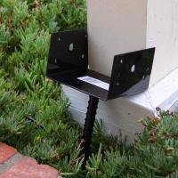 China Sturdy and Durable Concrete Column Anchor U Shape Fence Column Bracket for 4x4 Posts for sale
