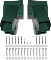 China Green Metal Steel A-Frame 2 Brackets Swing Set with Heavy Duty Mounting Hardware 4.3kg for sale