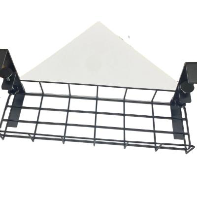 China Functional Cable Management Tray with Hanging Desk Organizer 39*17*12.5 cm Metal Mesh for sale