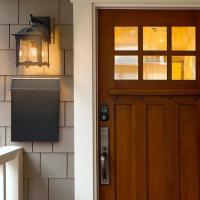China Black Wall Mount Mailbox Sleek Design and Durable Construction for Outdoor Spaces for sale