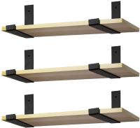 China Shelf Brackets  Heavy Duty Frosted Black Wall Bracket with Lip for Floating Shelves Rustic Iron Metal Shelf Bracket for sale